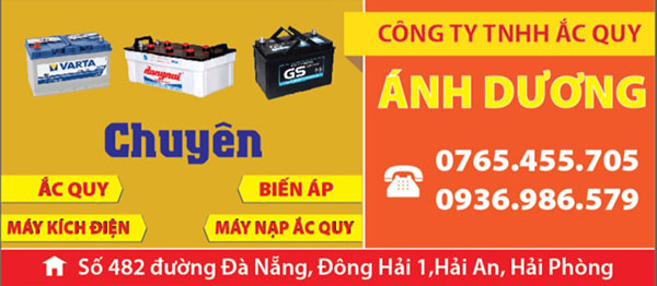 Giới thiệu công ty Ánh Dương - đại lý ắc quy số 1 tại Hải Phòng